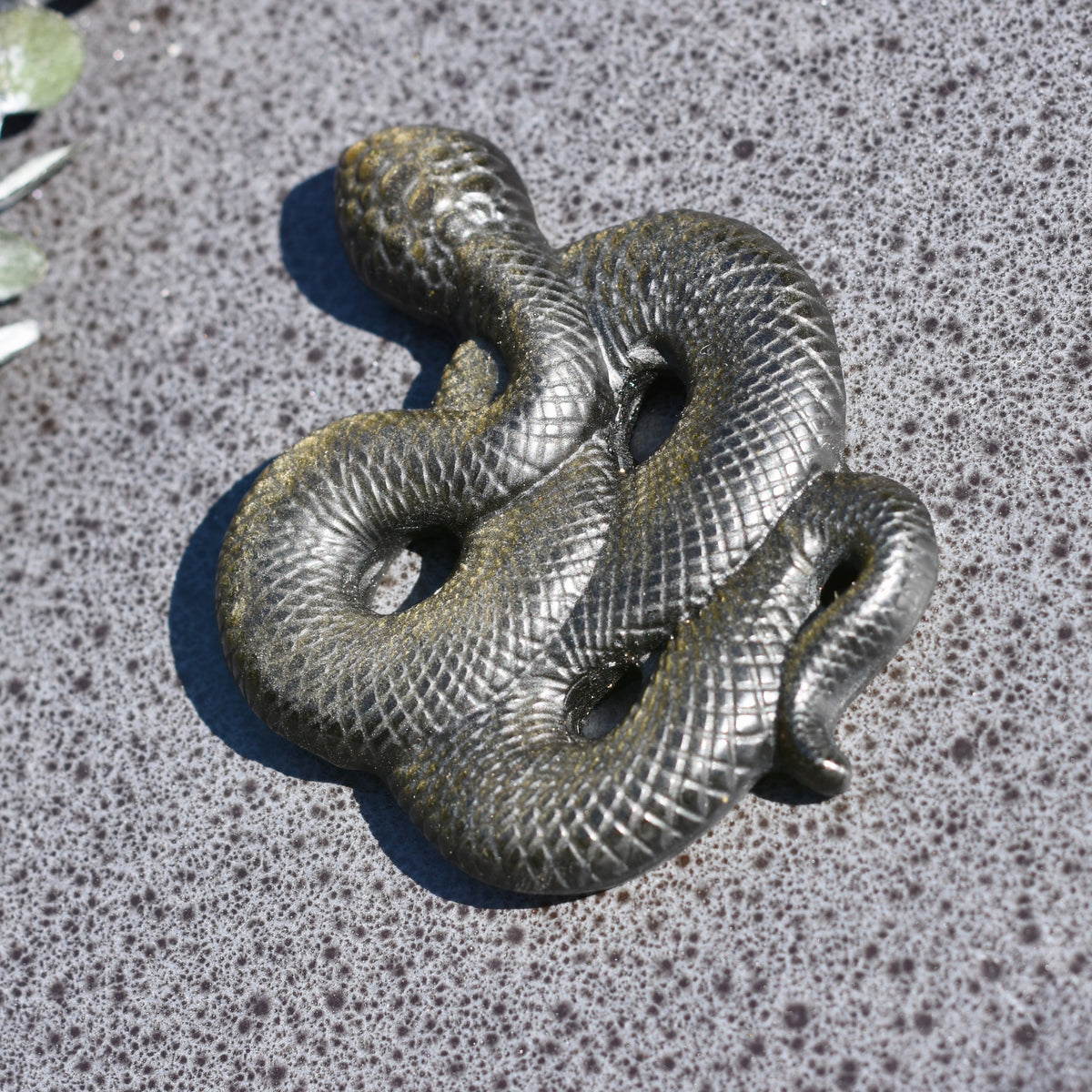 Gold Sheen Obsidian Snake Crystal – Clary Hollow LLC