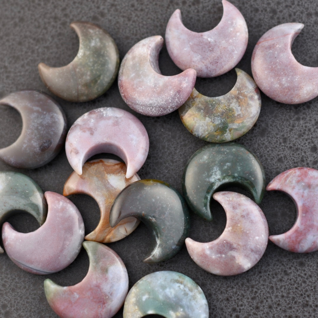 Ocean Jasper Moon Crystal – Clary Hollow LLC