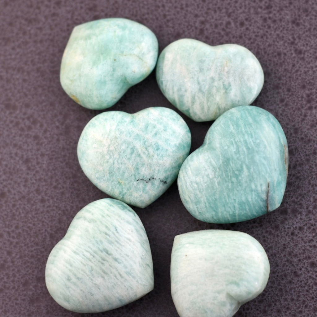 Amazonite Heart Crystal – Clary Hollow LLC